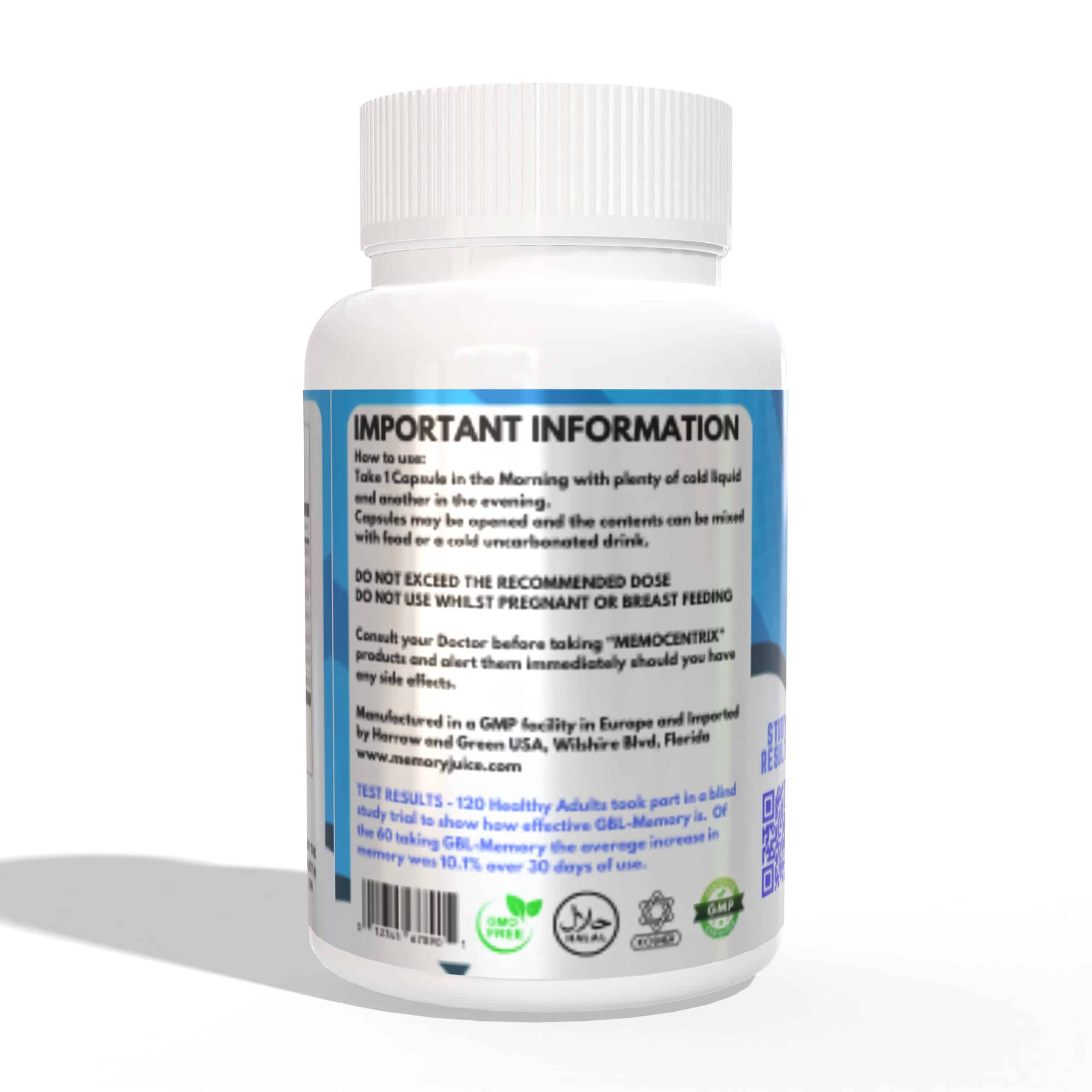 Memocentrix 120 (2 Months) | Memocentrix USA (GBL-1)